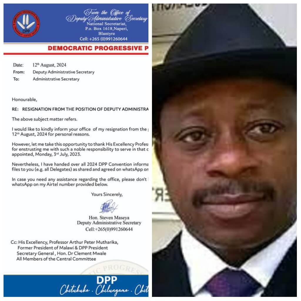 Road to DPP convention: Steven Maseya resigns as deputy Administrative ...