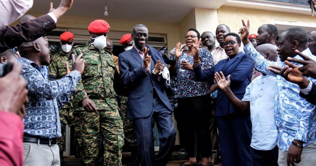 Ugandan opposition leader Kizza Besigye appears frail in court - The ...